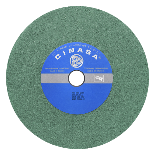 Rueda Abrasiva Vitrificada de Carburo de Silicio Verde, Artículo 2915 ...